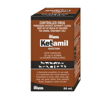 KETAMIL 100MG 50ML (S8) ILIUM - Provet Connect